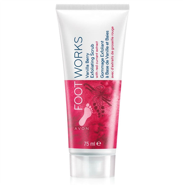 Foot Works Vanilla Berry Exfoliating Scrub · AVON Malta